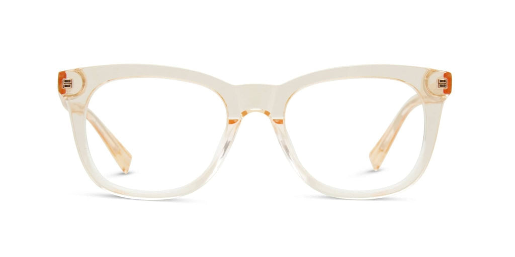 Drew Peach Crystal - Biodegradable Blue Light Glasses | Baxter Blue