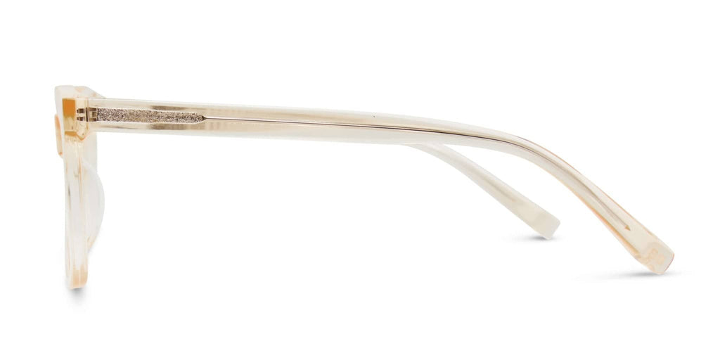 Drew Peach Crystal - Biodegradable Blue Light Glasses | Baxter Blue